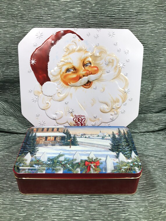 SET of 2 Vintage CHRISTMAS Tins 1 Russell Stover Santa Clause - Etsy