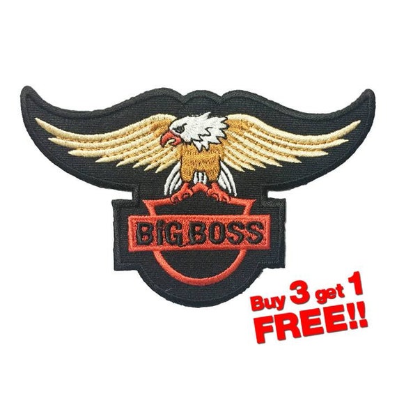 Big Boss Eagle Applique IRON ON PATCHs drôles PATCH Bird PATCH | Etsy