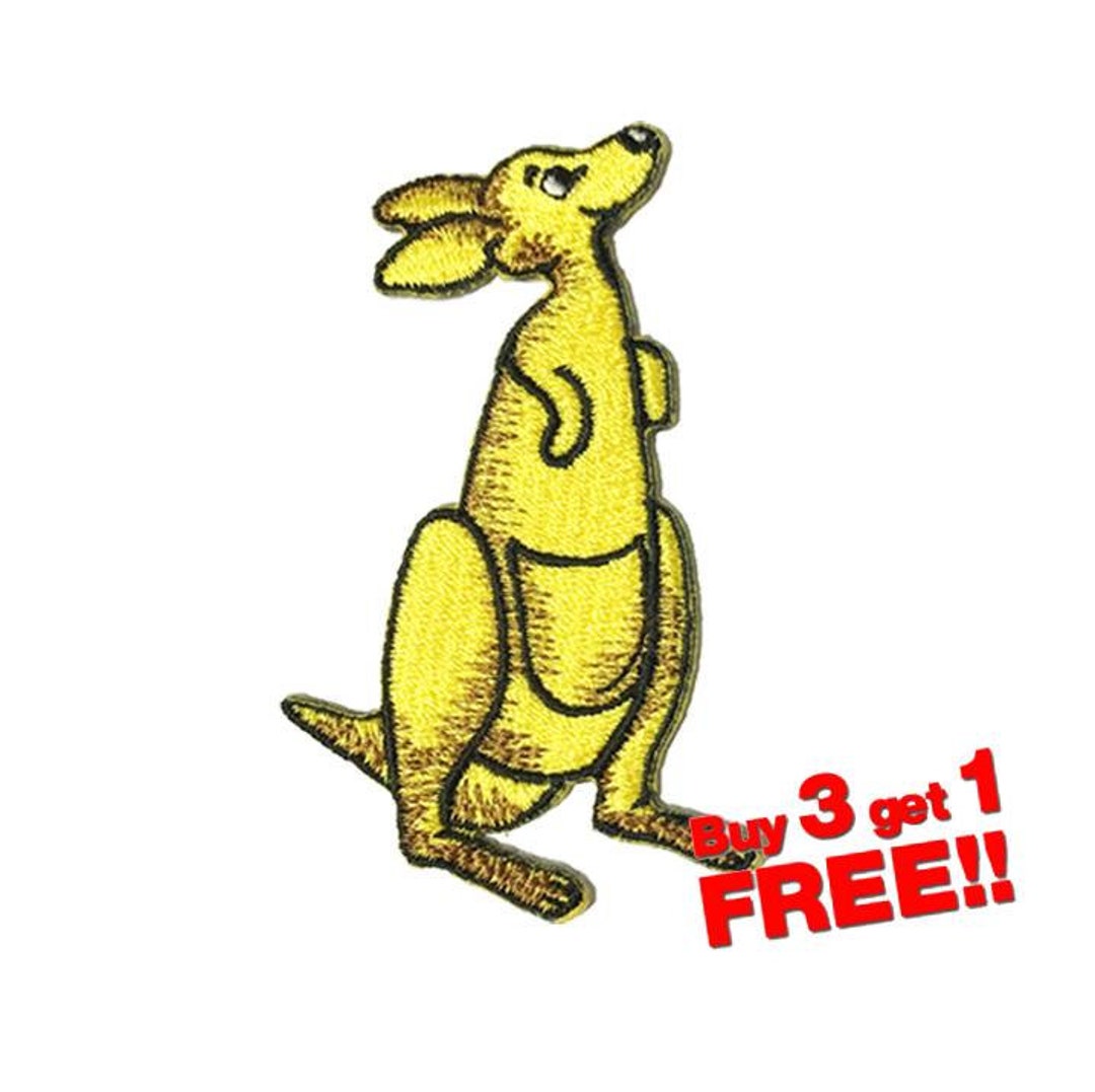 Kangaroo Applique IRON ON PATCH Funny Patches Kangaroo Patch - Etsy