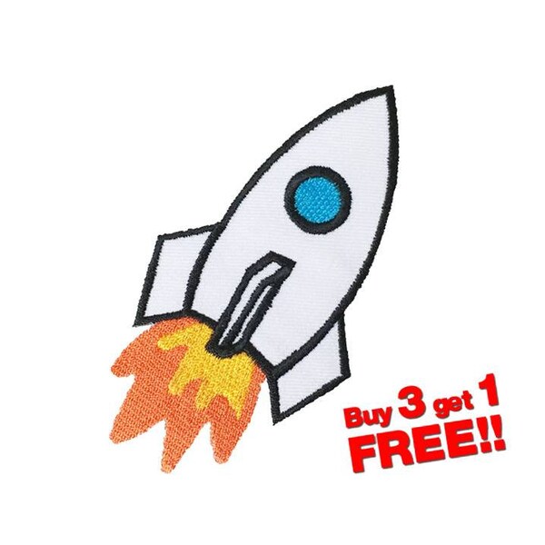 Rocket Applique - Etsy