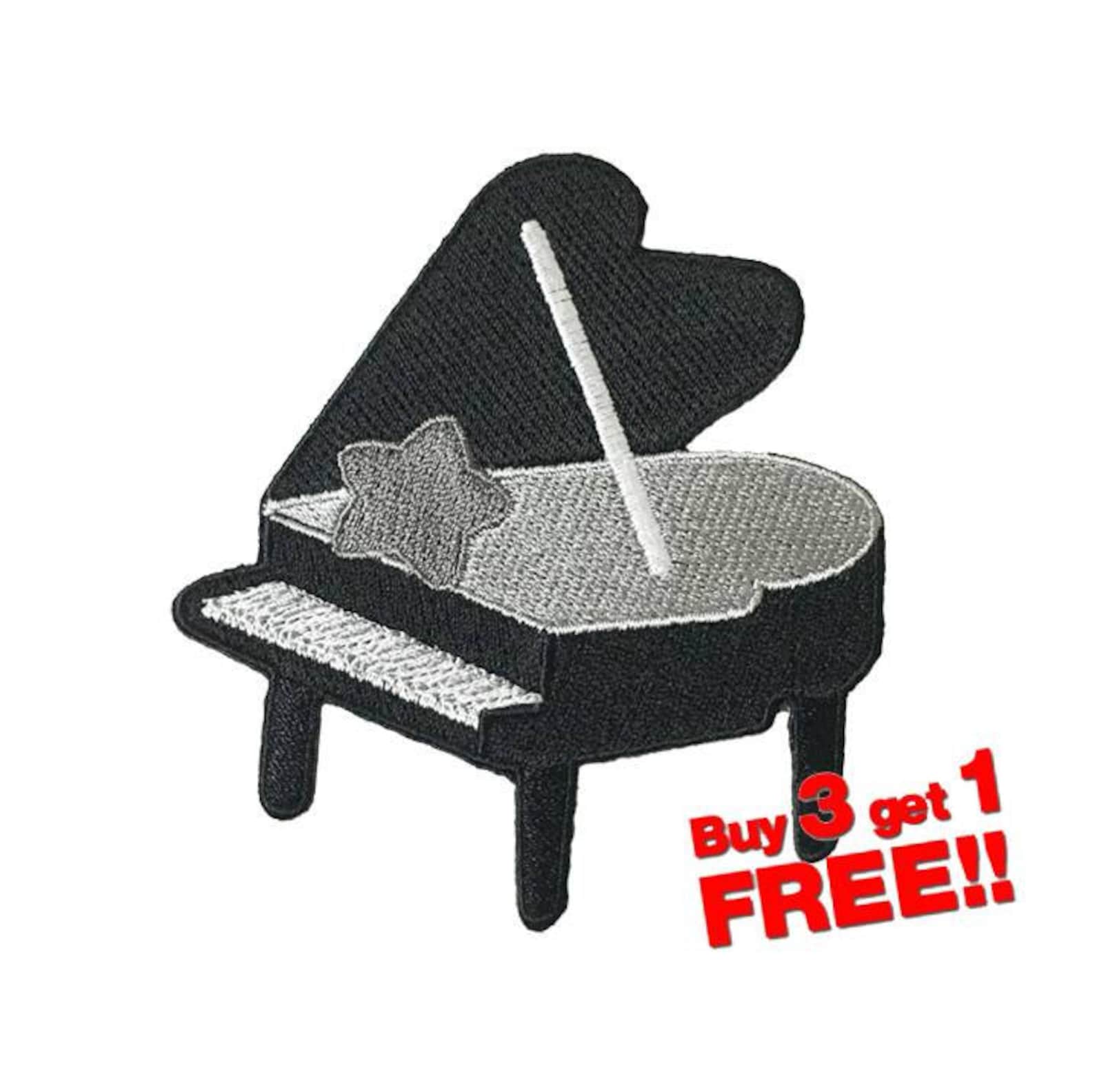 Piano Applique IRON ON PATCH Funny Patches Piano Patch - Etsy