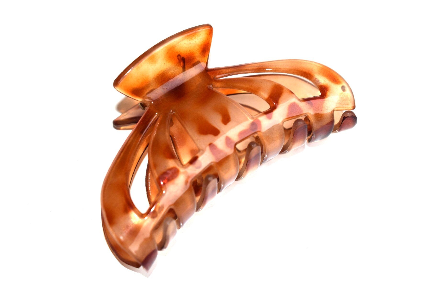 Hair Claw Jaw Clip Orange Crab Clapm Transparent Acrylic - Etsy