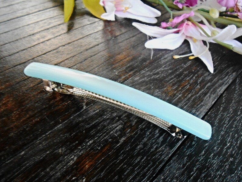 Hair Barrette Light Blue Hair Pin Clip Barettes Hair Barretts - Etsy
