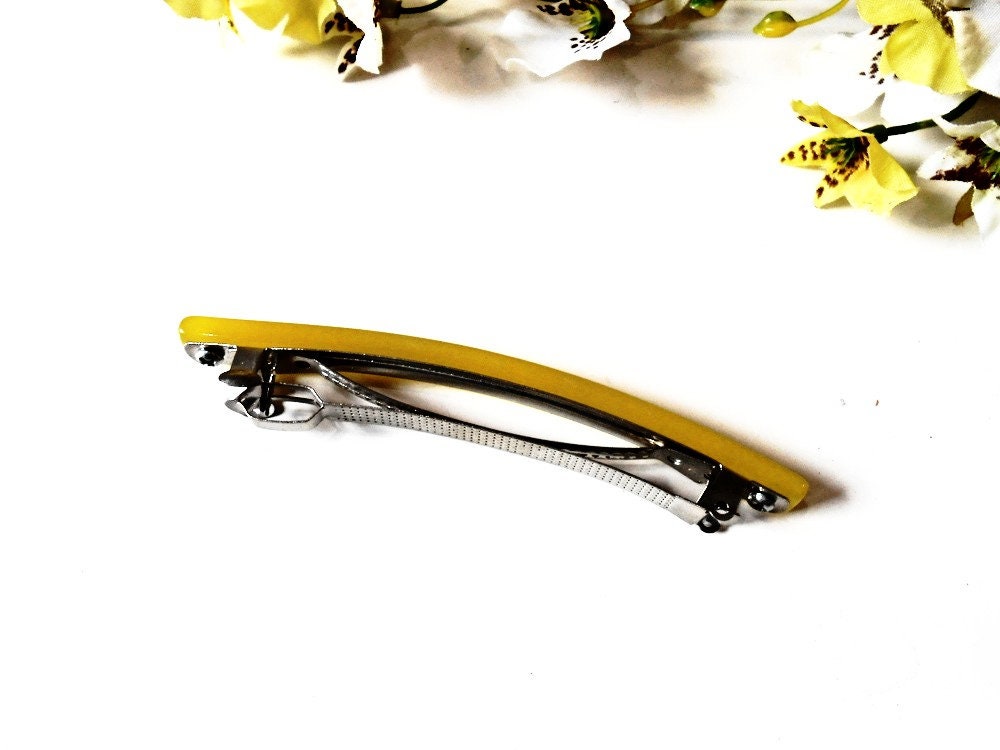 Hair Barrette Yellow Hair Pin Clip Barettes Hair Barretts Hair ...