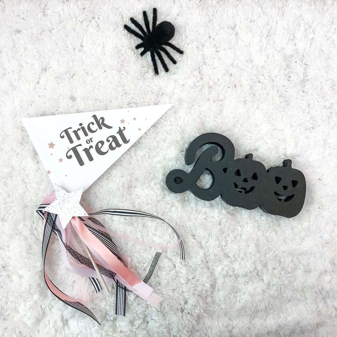 Happy Halloween Trick or Treat Pennant Flag - Etsy