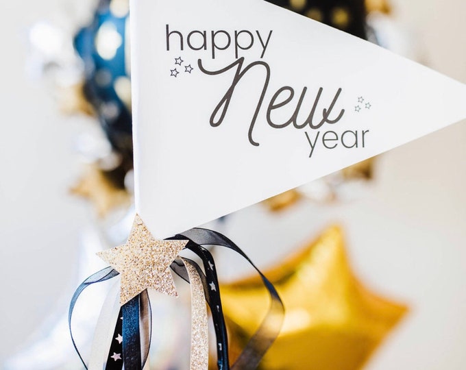 New Years Photo Booth Props Printable, New Years Party Props, New Years ...
