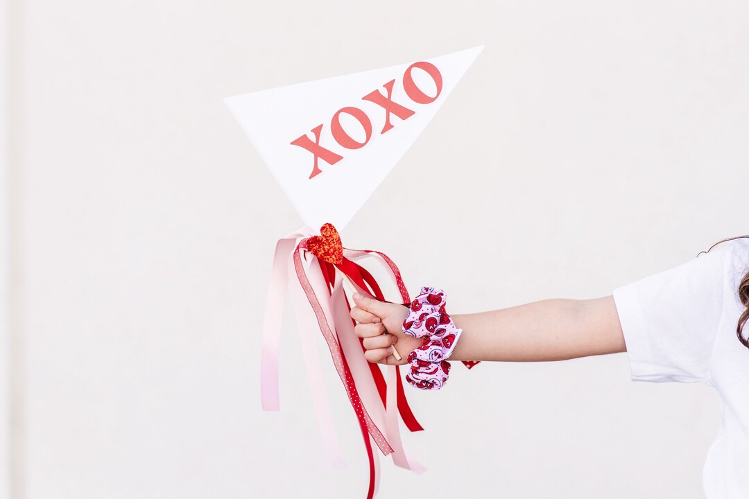 XOXO Valentines Day Pennant Flag - Etsy