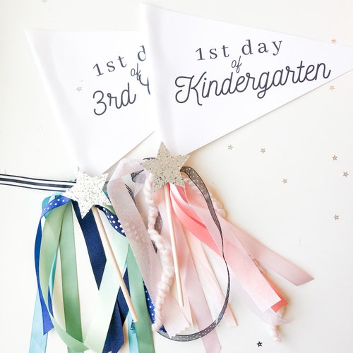 First Day of School Flag Printable - Etsy