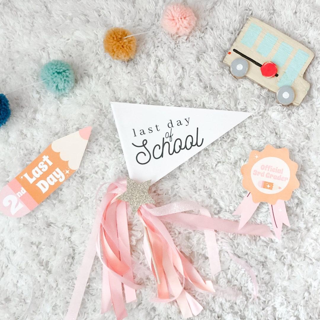 Last Day of School Flag - Etsy