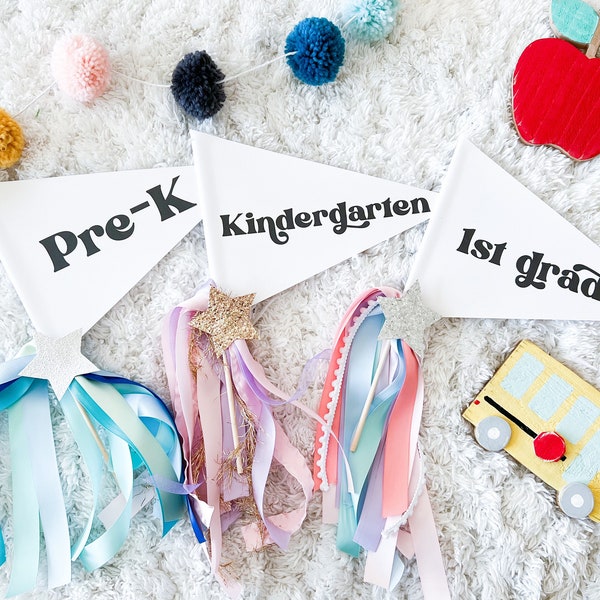 School Pennant - Etsy