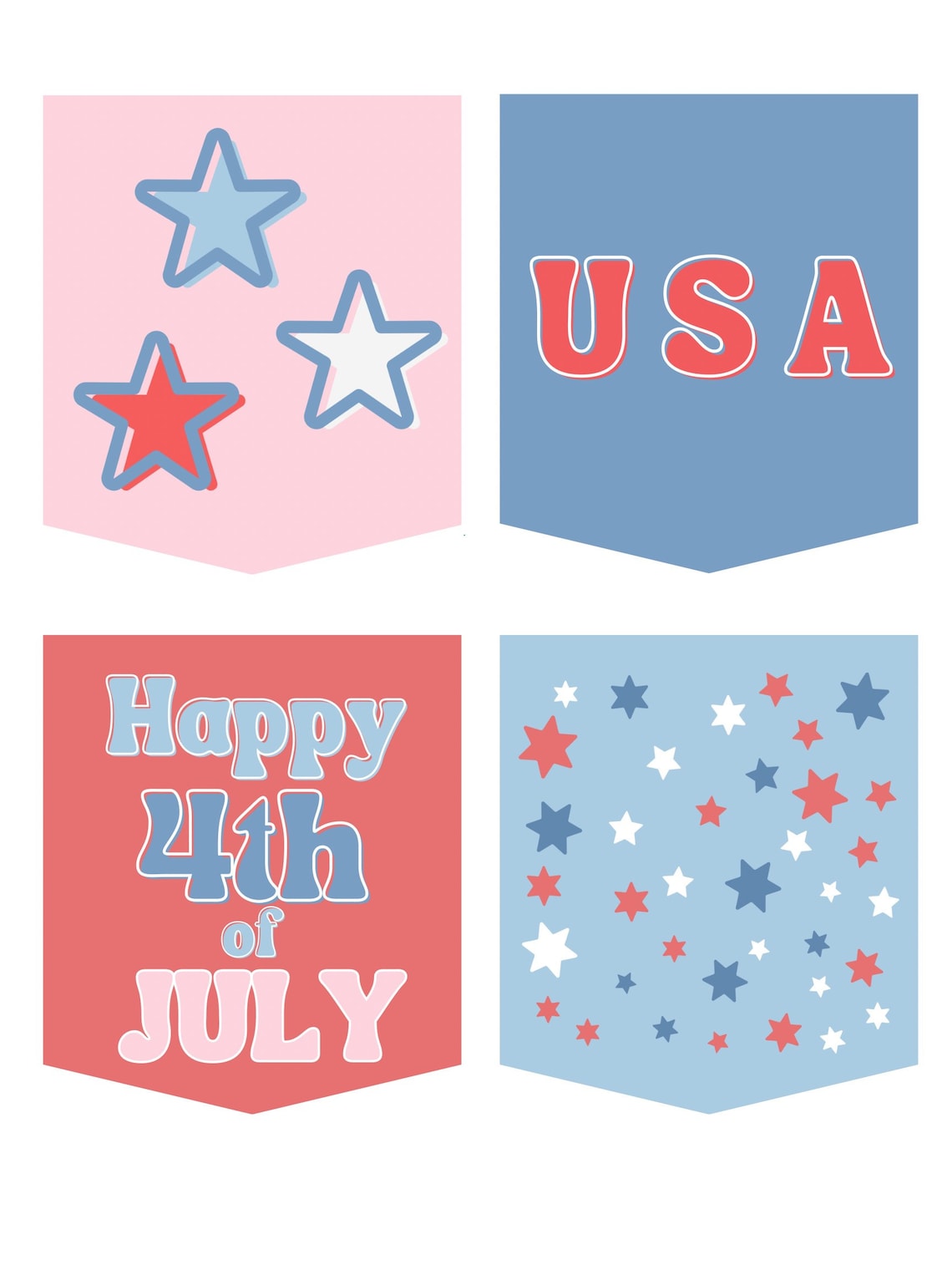 4th of July Printable Pack - Etsy