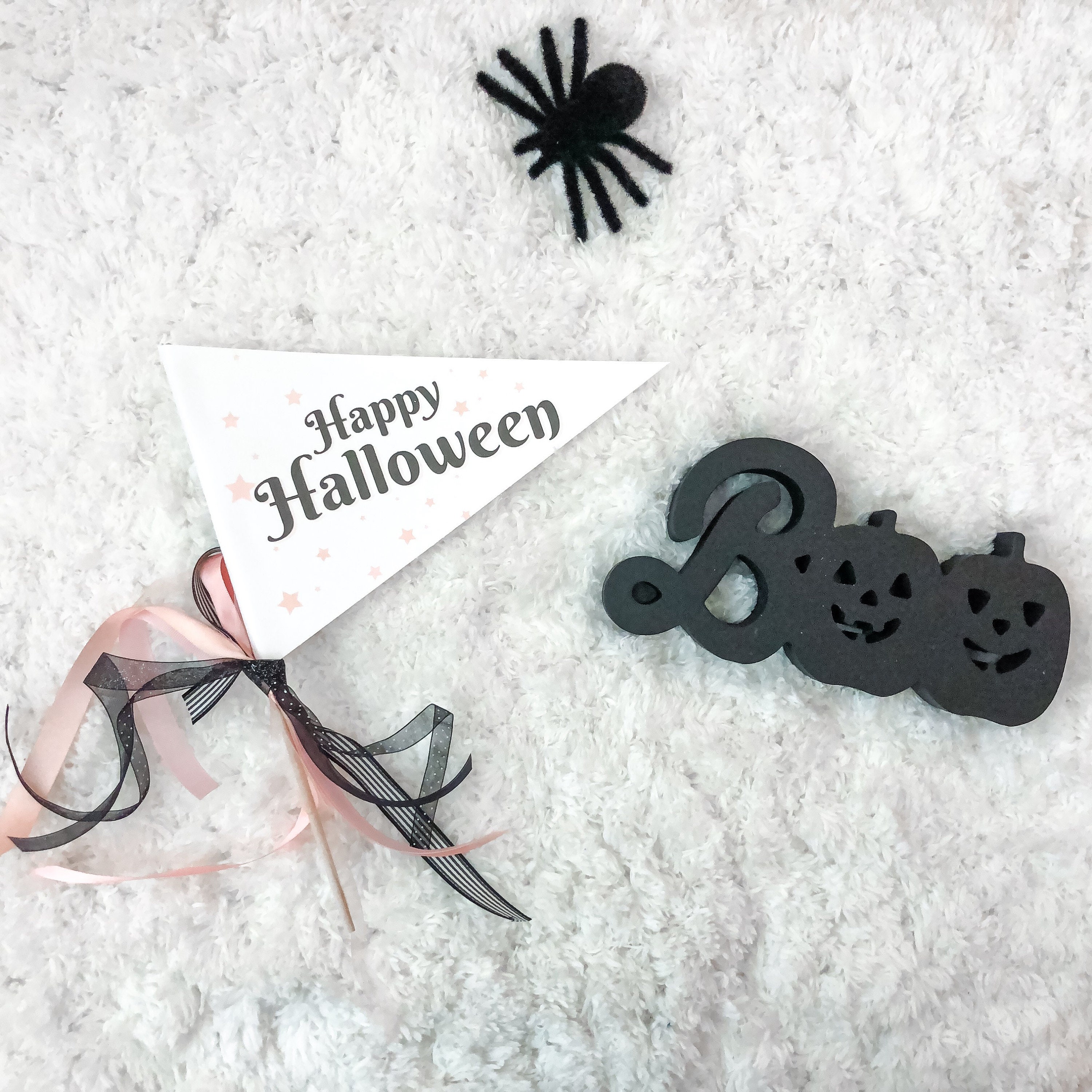 Happy Halloween Trick or Treat Pennant Flag - Etsy