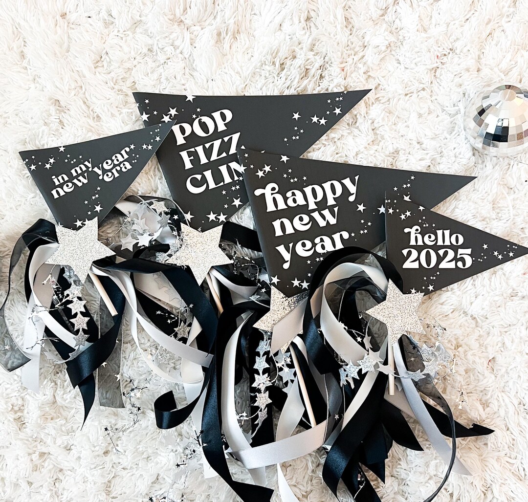 New Years Eve Pennant Flag - Etsy