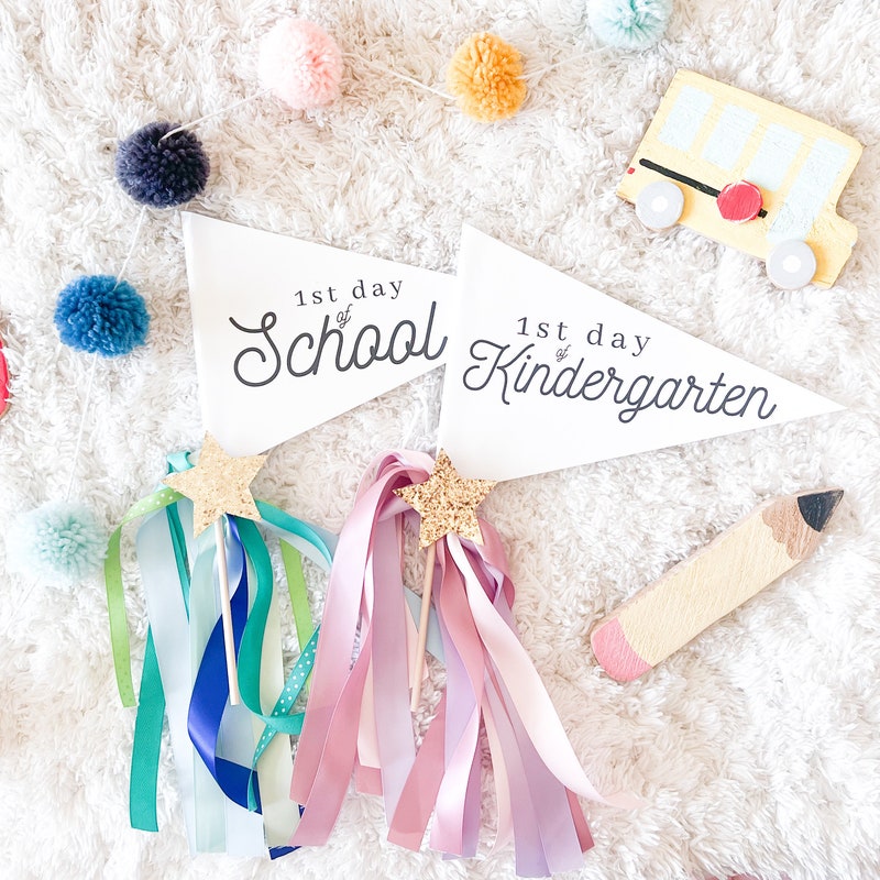 School Flag Pendant - Etsy