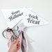 Happy Halloween Trick or Treat Pennant Flag - Etsy