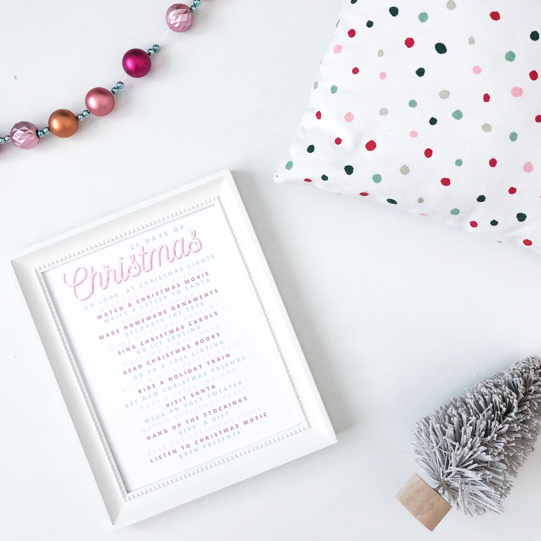 25 Days of Christmas Countdown - Etsy