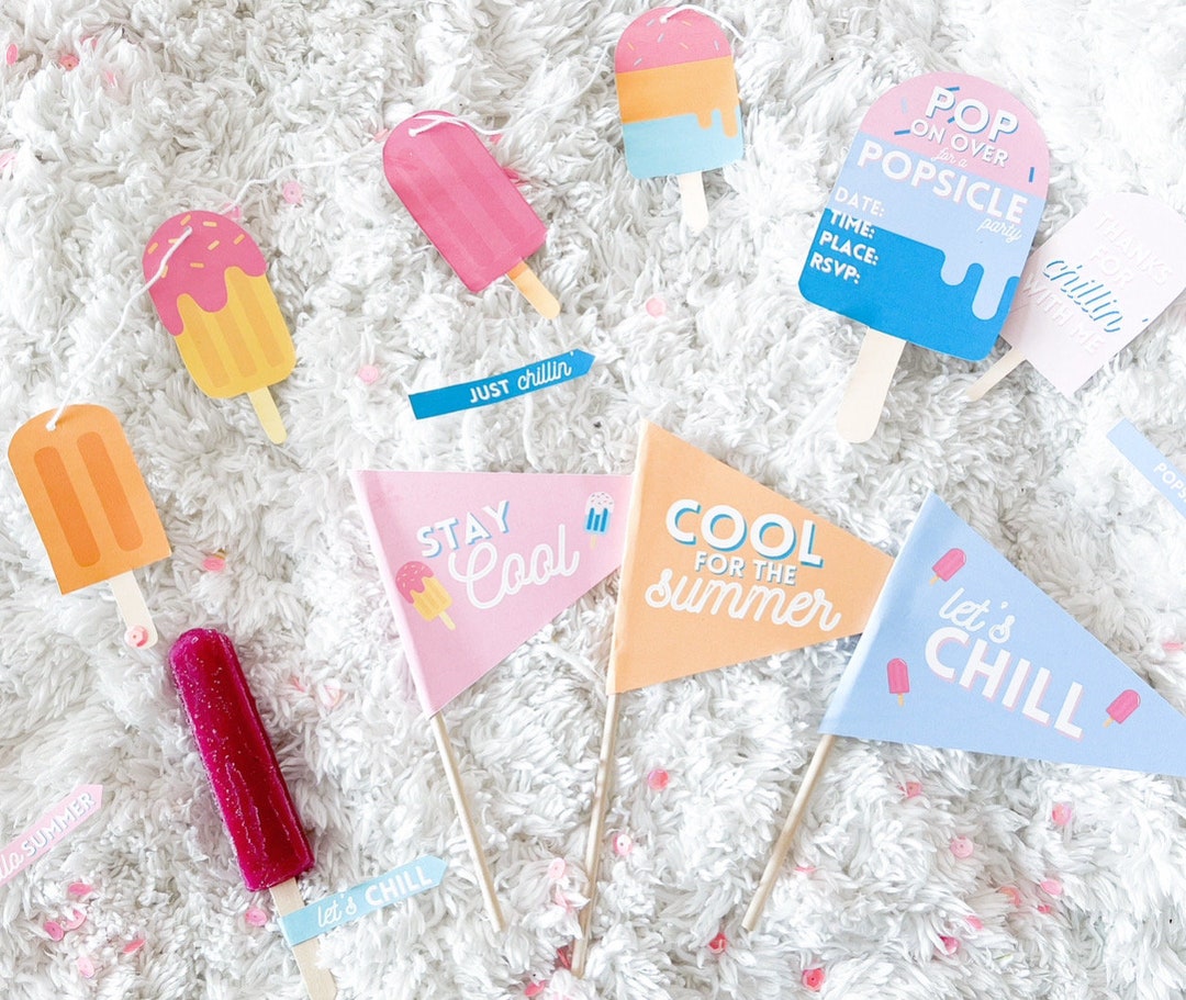 Popsicle Party Printable Pack - Etsy