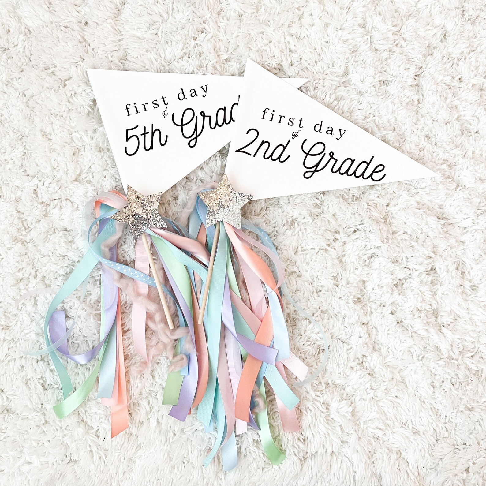 1st Day of School Pennant Flag First Day of School Pennant - Etsy