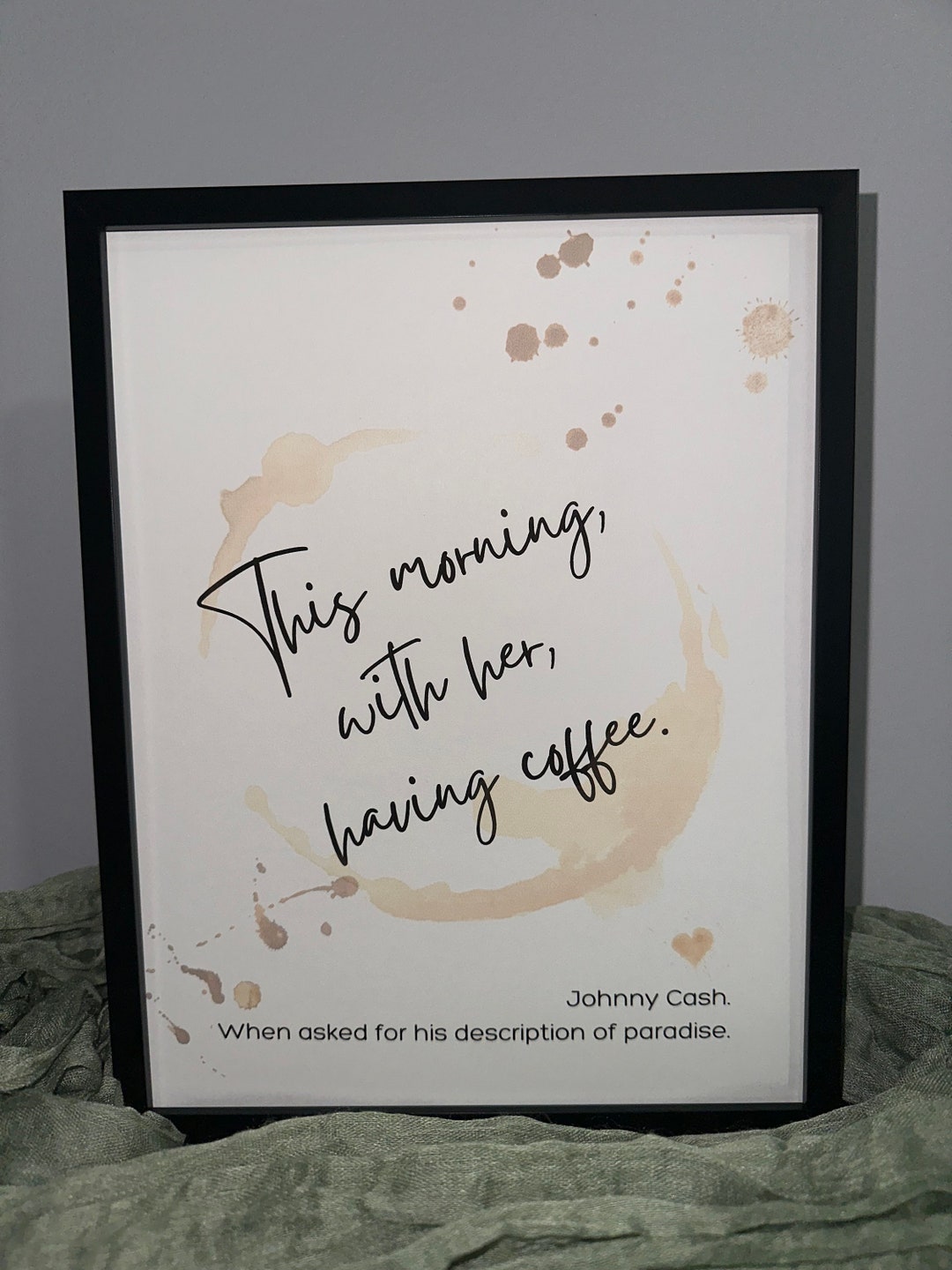Johnny Cash Coffee Quote Sign: Coffee Bar Art (digital Download) - Etsy
