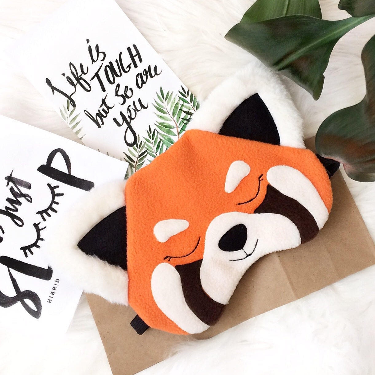Red panda sleep mask Sleep mask Sleeping mask Sleep mask | Etsy