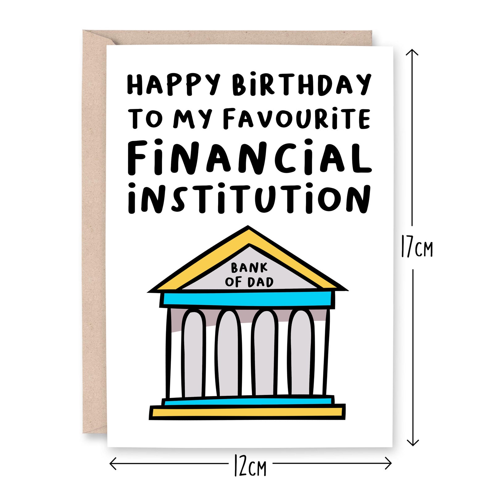 Bank of Dad Card Dad Birthday Card Funny Dad Card Daddy - Etsy
