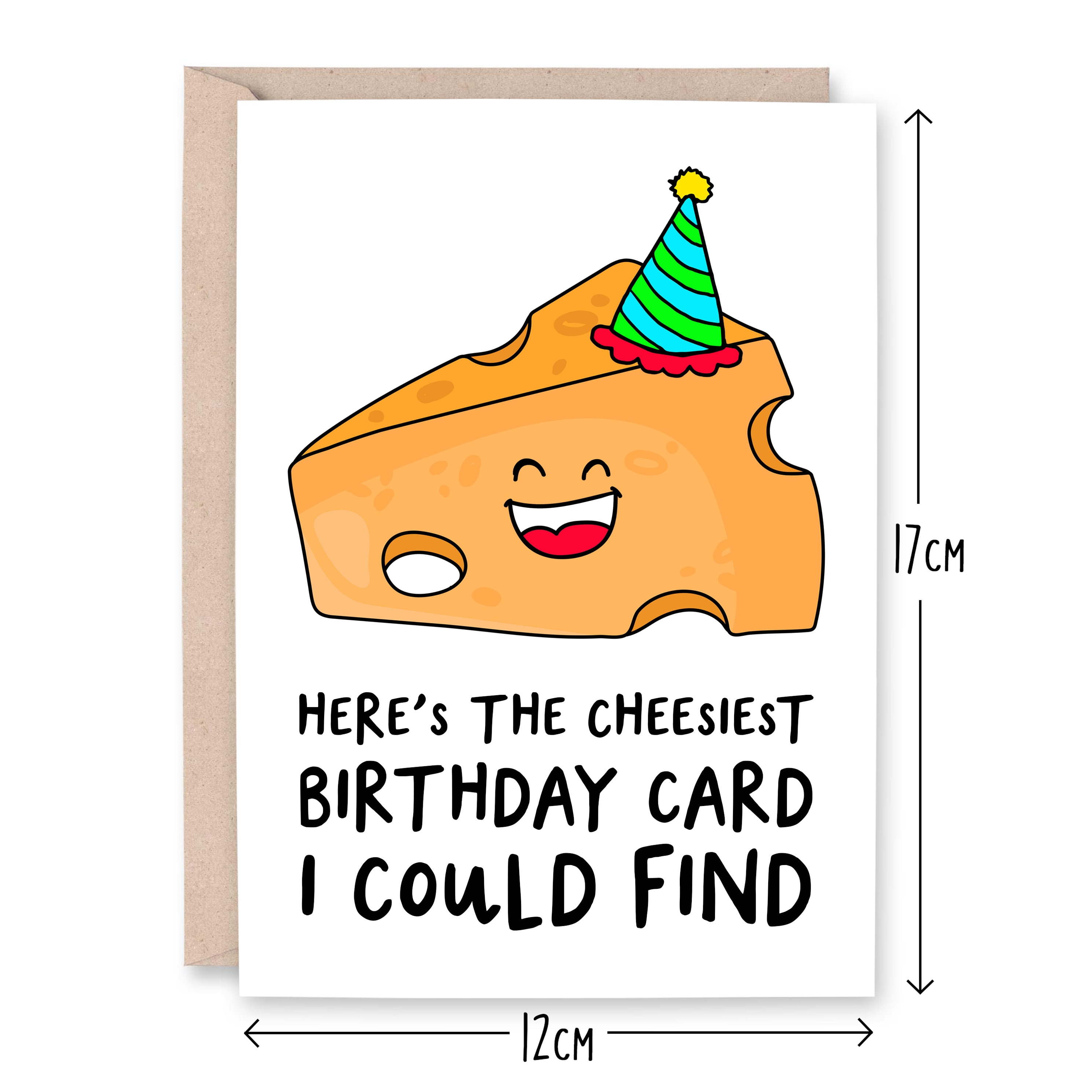 Cheesy Birthday Card, Cheesiest Card, Happy Birthday Card, Pun Greeting ...