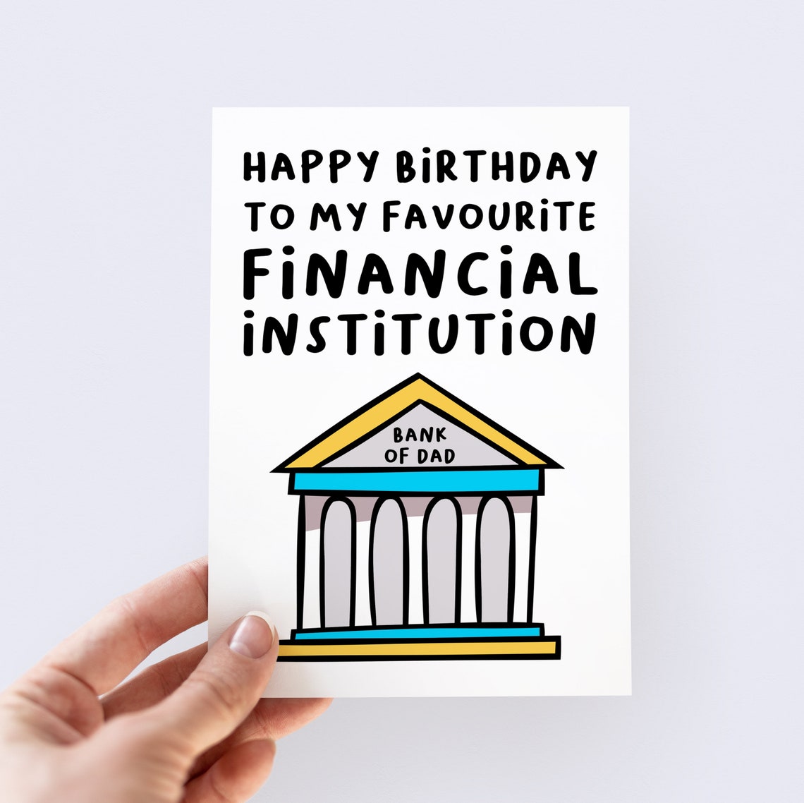 Bank of Dad Card Dad Birthday Card Funny Dad Card Daddy - Etsy