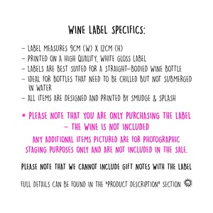 Tastes Like Abandonment Leaving Wine Label, Traitor, Rude Goodbye Wine ...