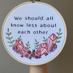 Custom Quote Embroidery | Custom Embroidery | Hand Stitched Custom ...