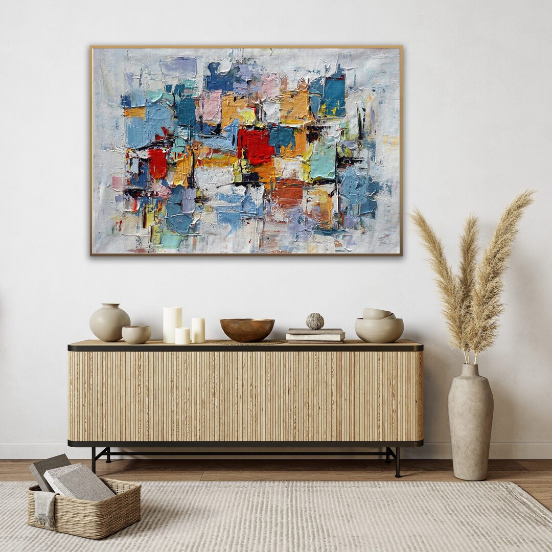 Colorful Modern Painting Colorful Modern Wall Art Colorful - Etsy