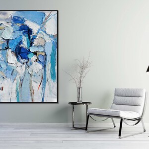 Pastel Blue Wall Art Light Blue Abstract Art Pastel Color - Etsy