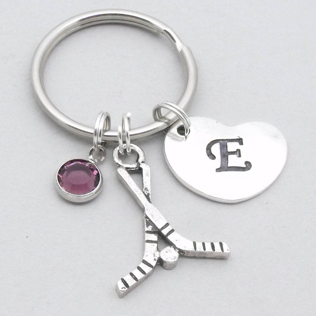 Hockey Sticks Keyring Hockey Keychain Personalised Hockey Gift Sports ...
