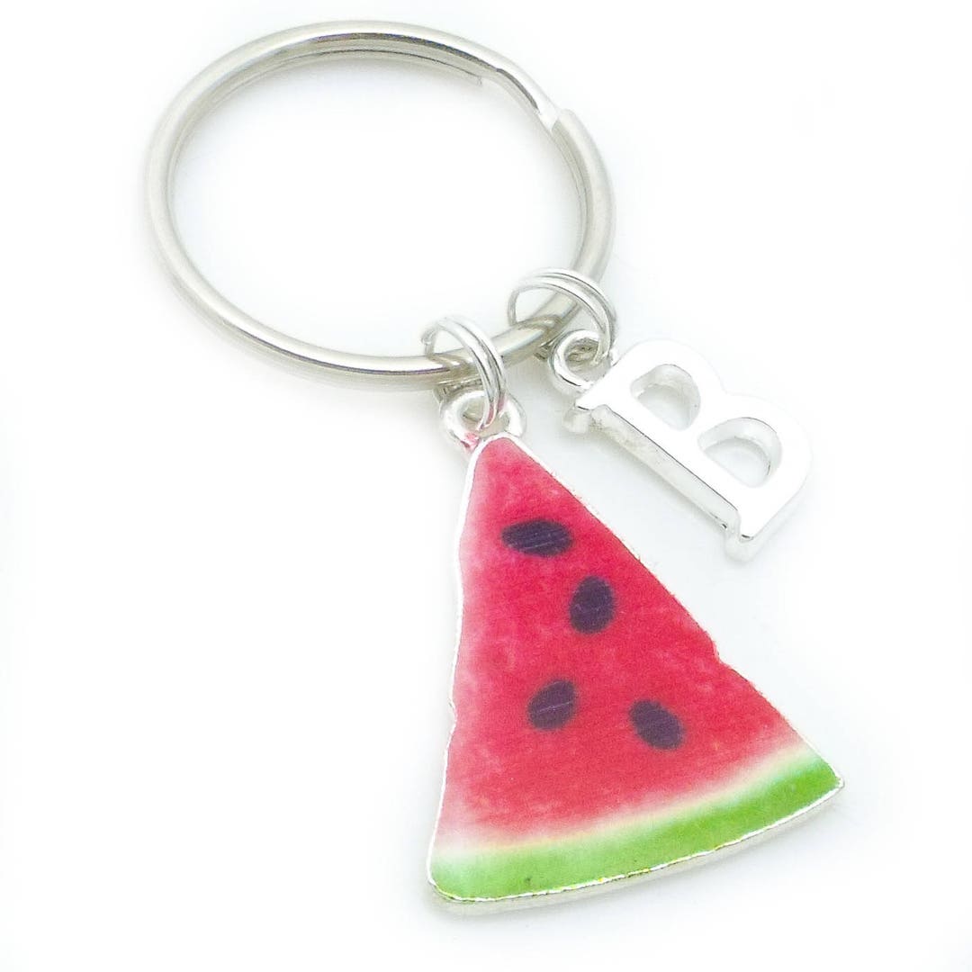 Watermelon Keyring Watermelon Keychain Personalised Watermelon Gift ...