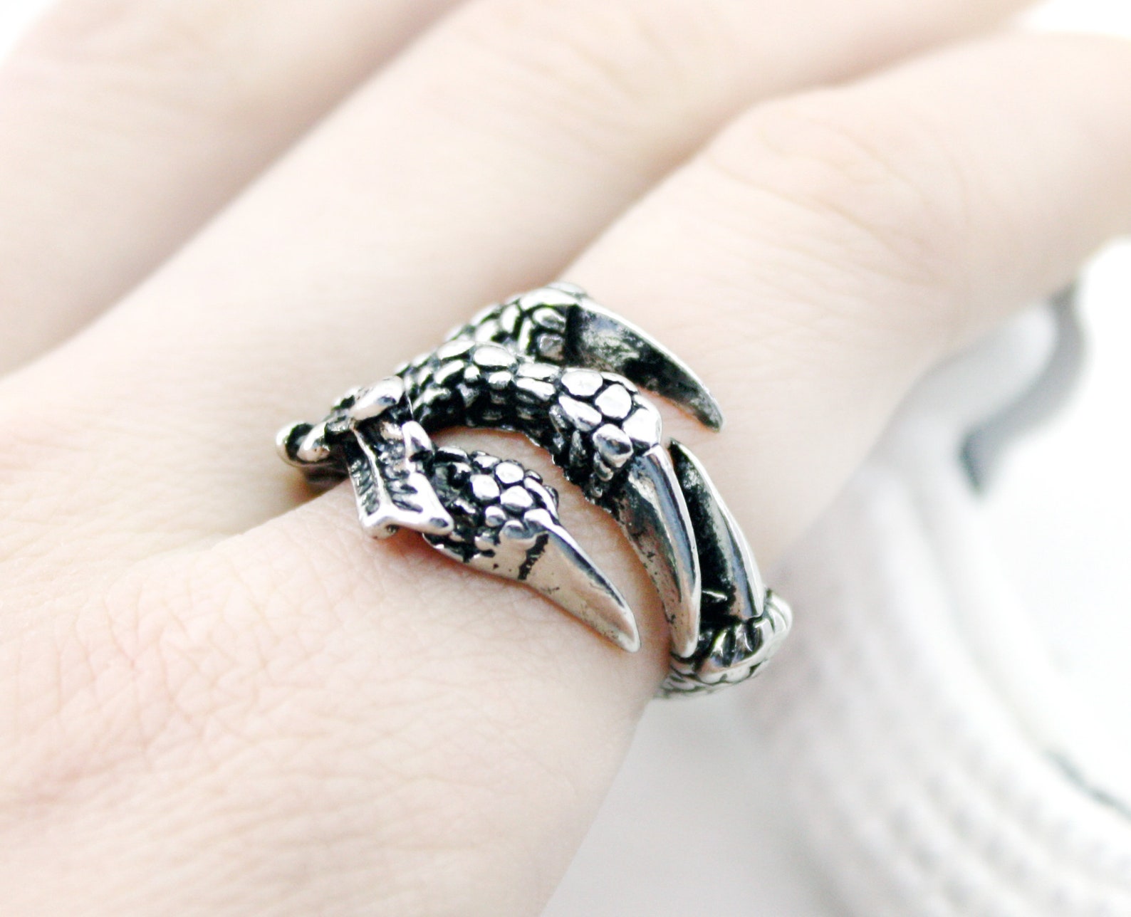 Dragon Claw Ring Celtic Dragon Ring Game Ring Fantasy Ring - Etsy