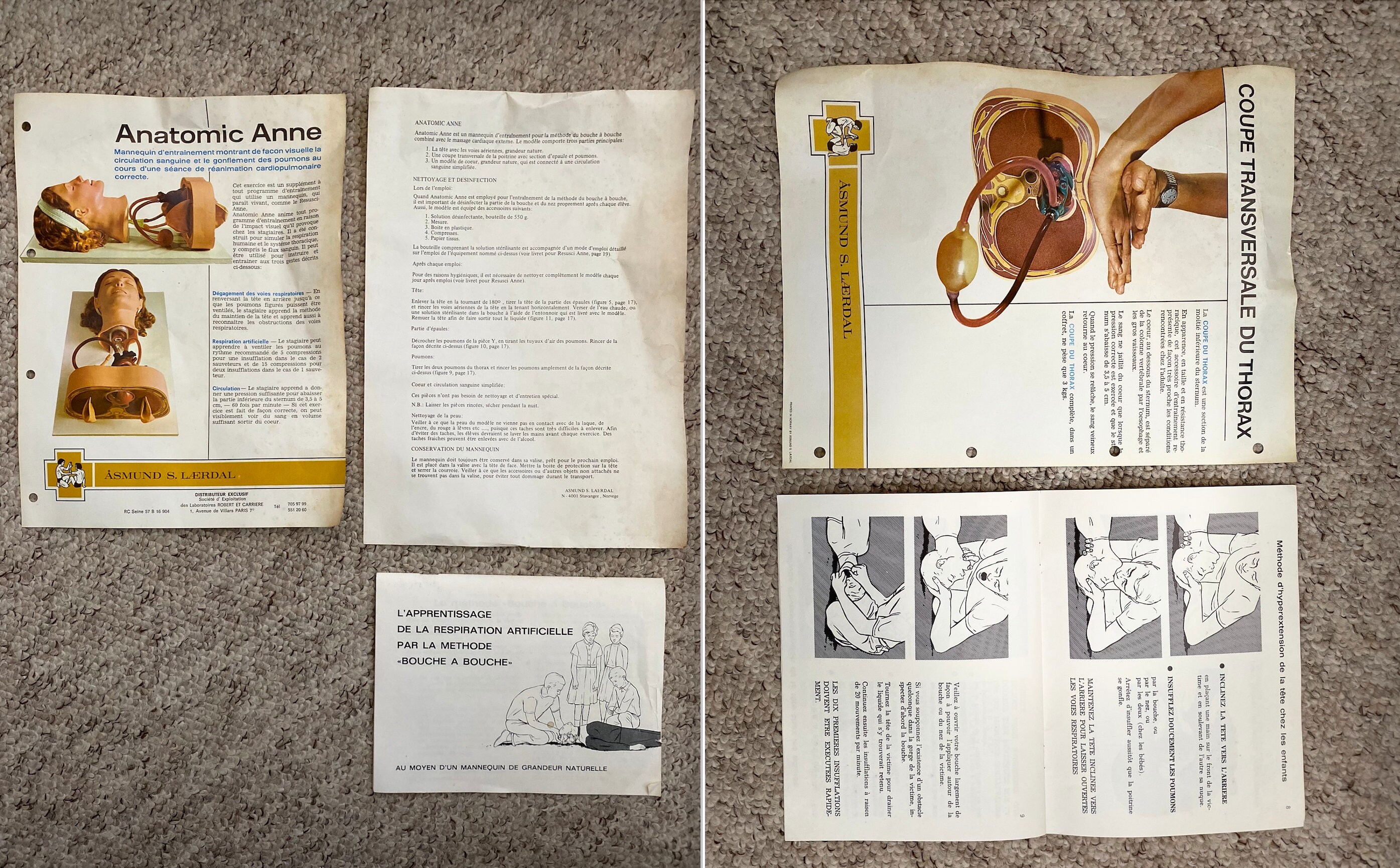 1950s Anatomic Anne Resuscitation CPR Training Model by ASMUND S ...