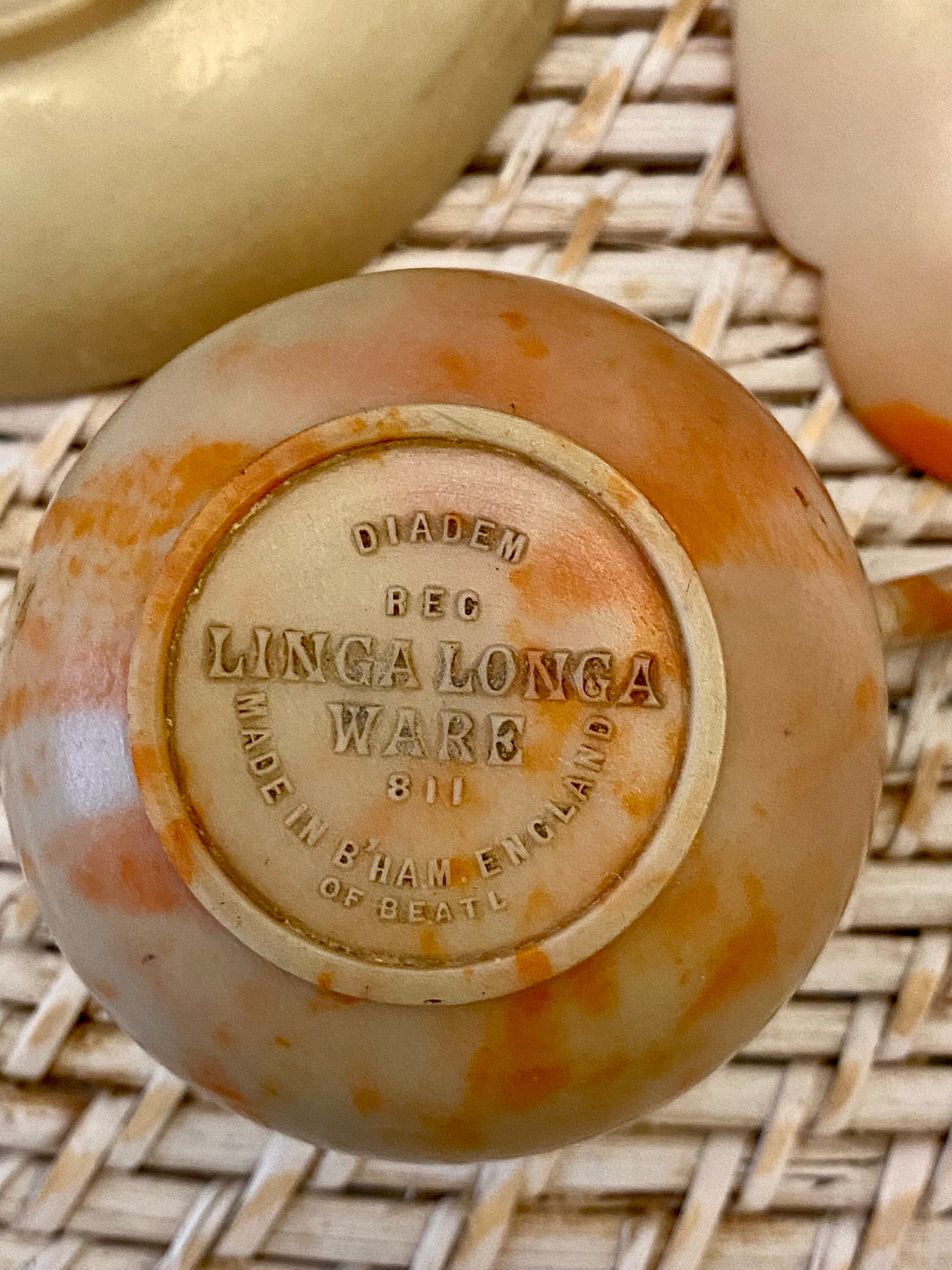 Vintage LINGA LONGA WARE Diadem Beatl Birmingham Art Deco Picnic Trio ...