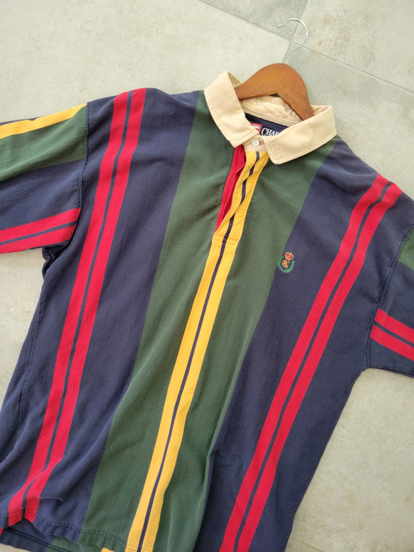 Vintage Ralph Lauren Chaps Vertical Stripe Rugby Shirt, Large - Etsy