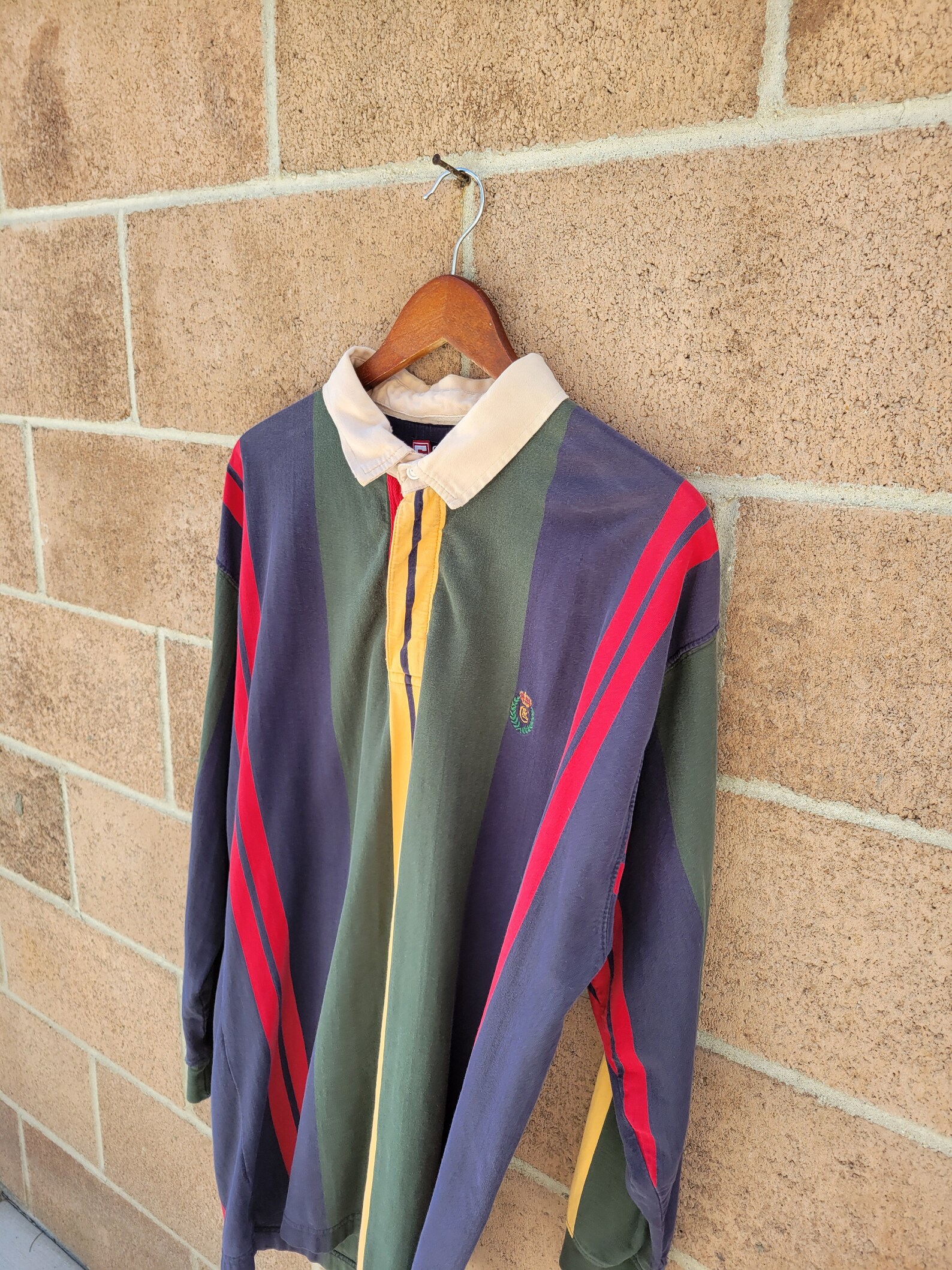 Vintage Ralph Lauren Chaps Vertical Stripe Rugby Shirt, Large - Etsy