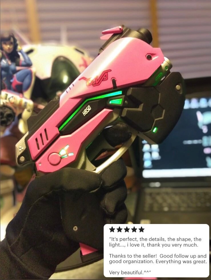 Overwatch D.va Gun Prop Fan Art - Etsy