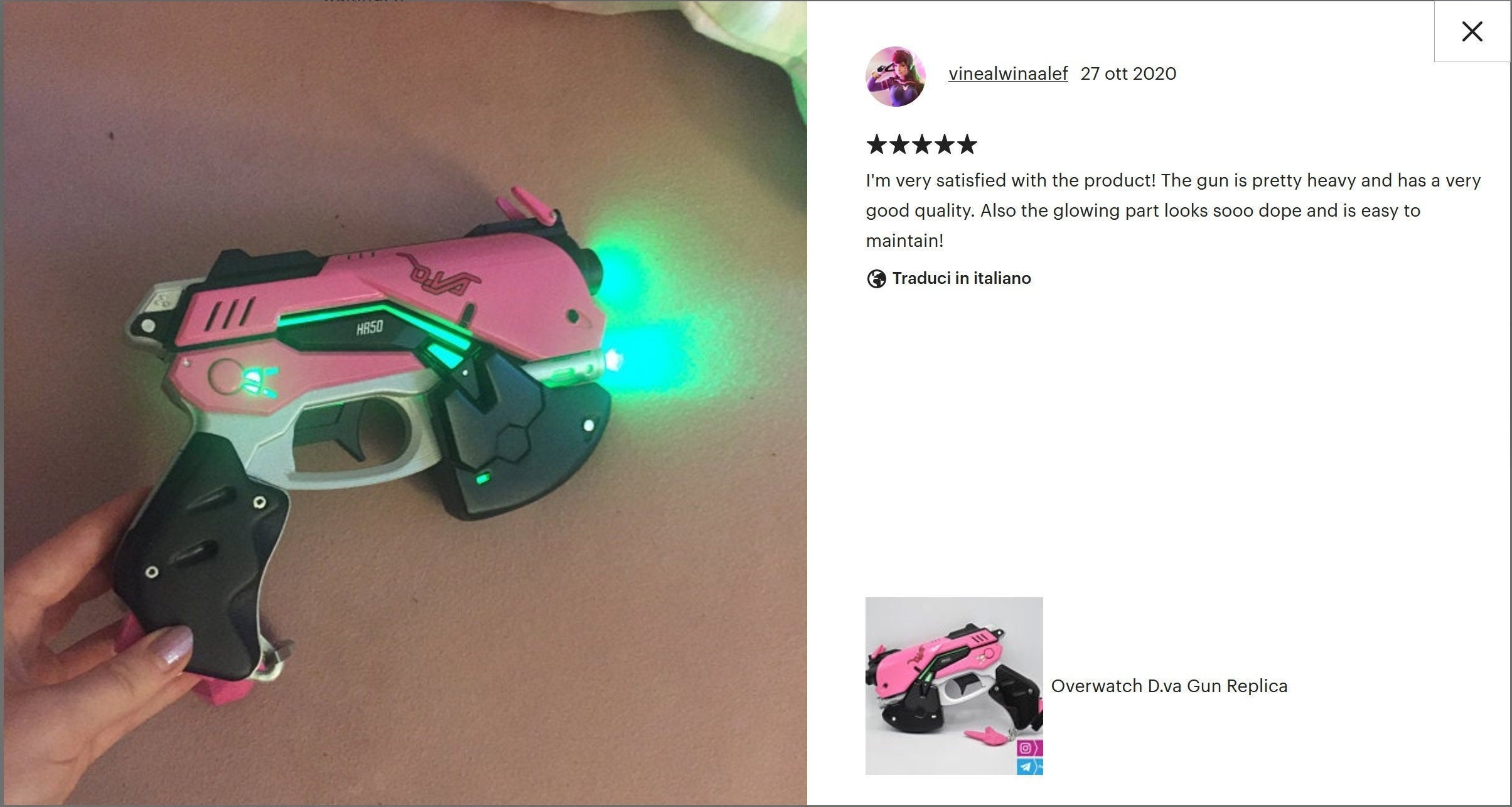 Overwatch D.va Gun Prop Fan Art - Etsy