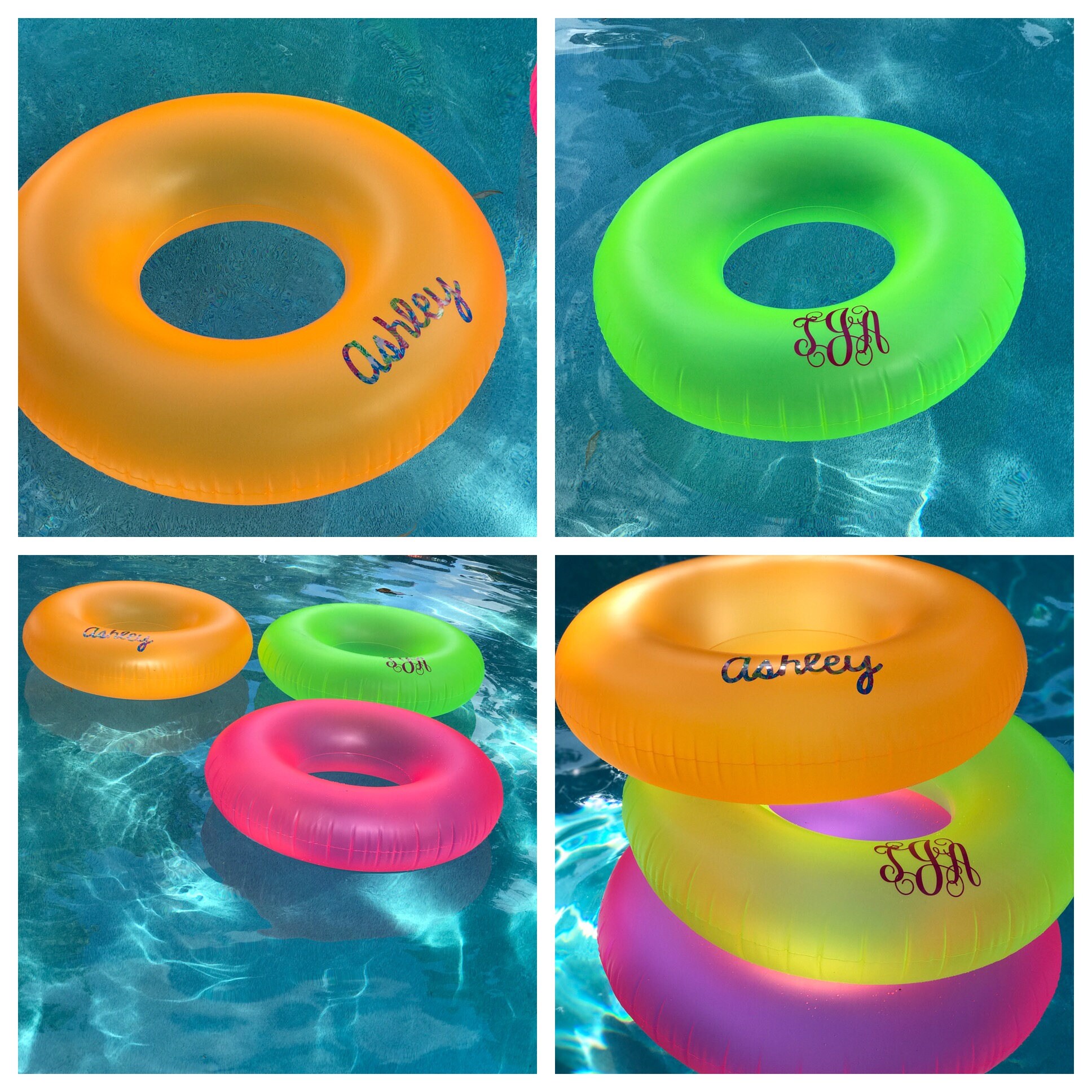 Monogrammed Pool Float Personalized Pool Float Pool Toys - Etsy