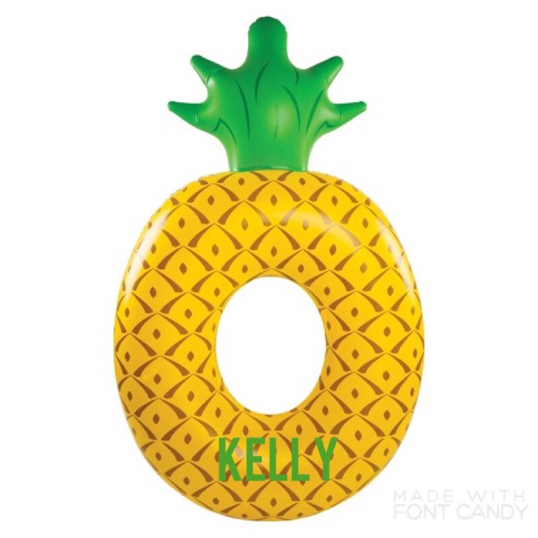 Monogrammed Pool Float,personalized Pool Float,pineapple Pool Float ...
