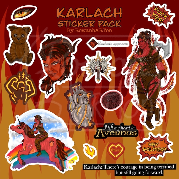 Karlach Sticker - Etsy