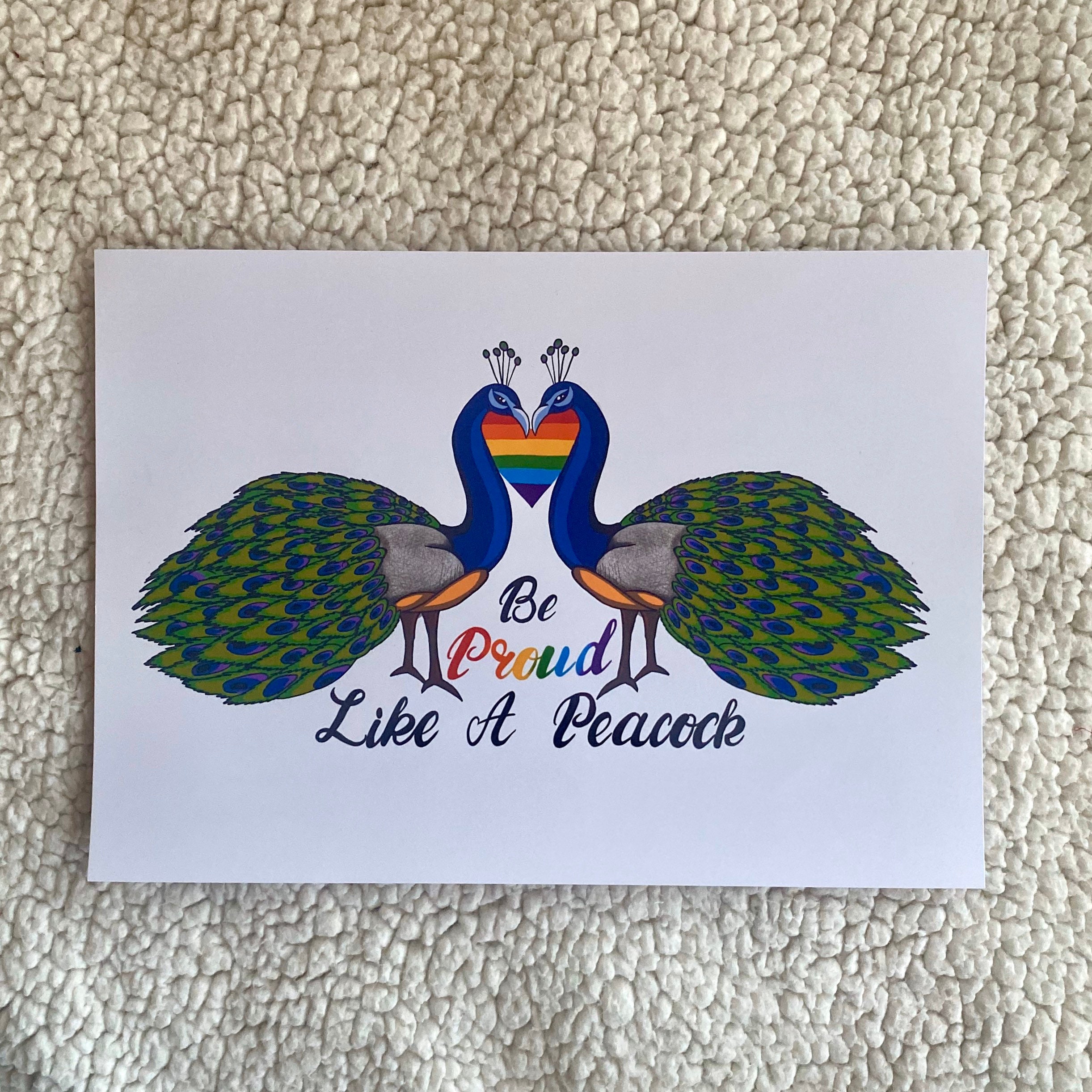 Proud Like A Peacock Print Etsy
