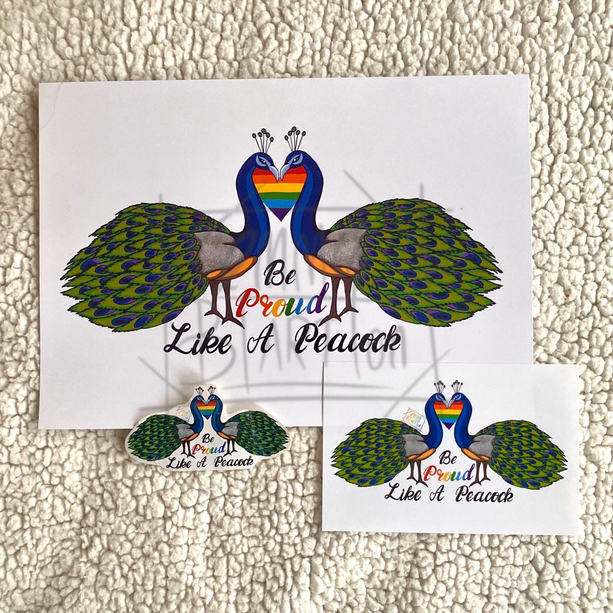 Proud like a peacock print | Etsy