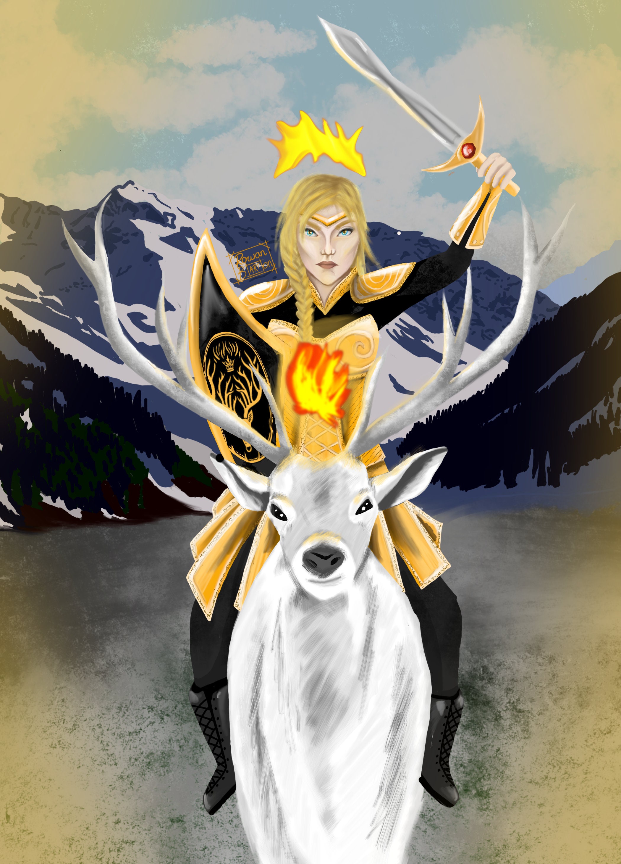 Aelin Galathynius kingdom of Ash - Etsy