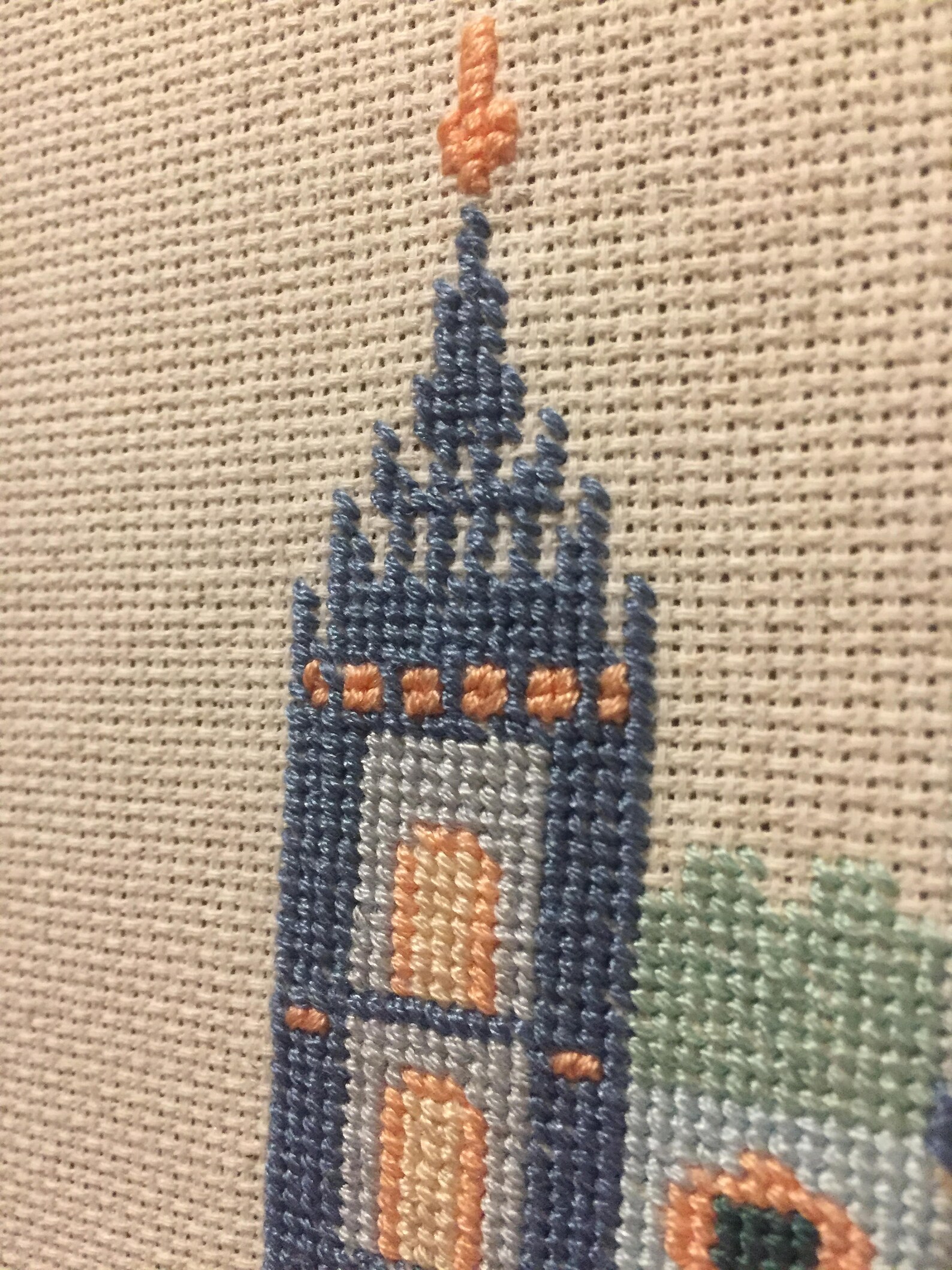 COLORFUL Salt Lake City LDS Temple - Modern Cross Stitch Pattern PDF ...