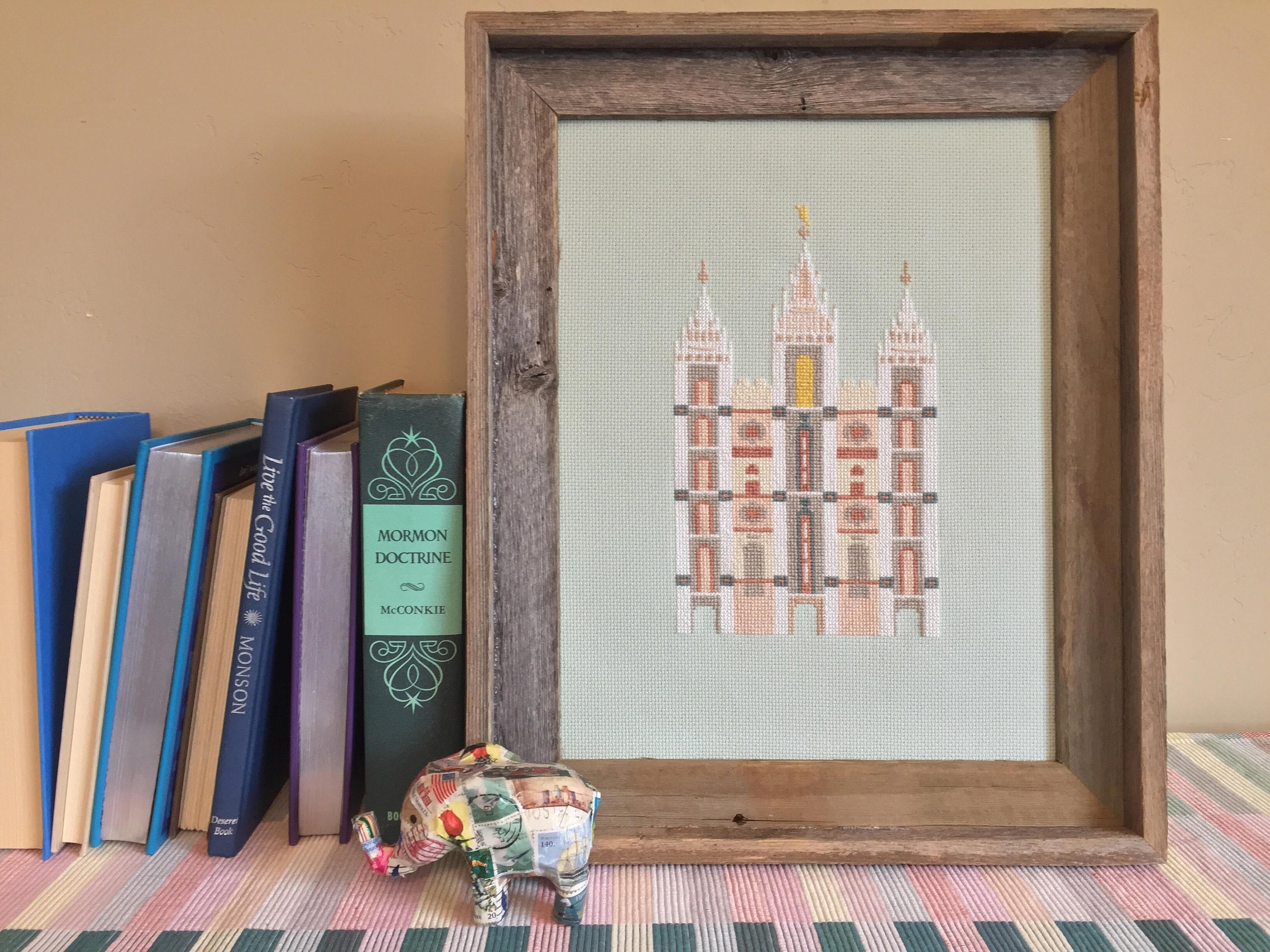 Salt Lake City LDS Temple - Modern Cross Stitch Pattern PDF - Instant ...