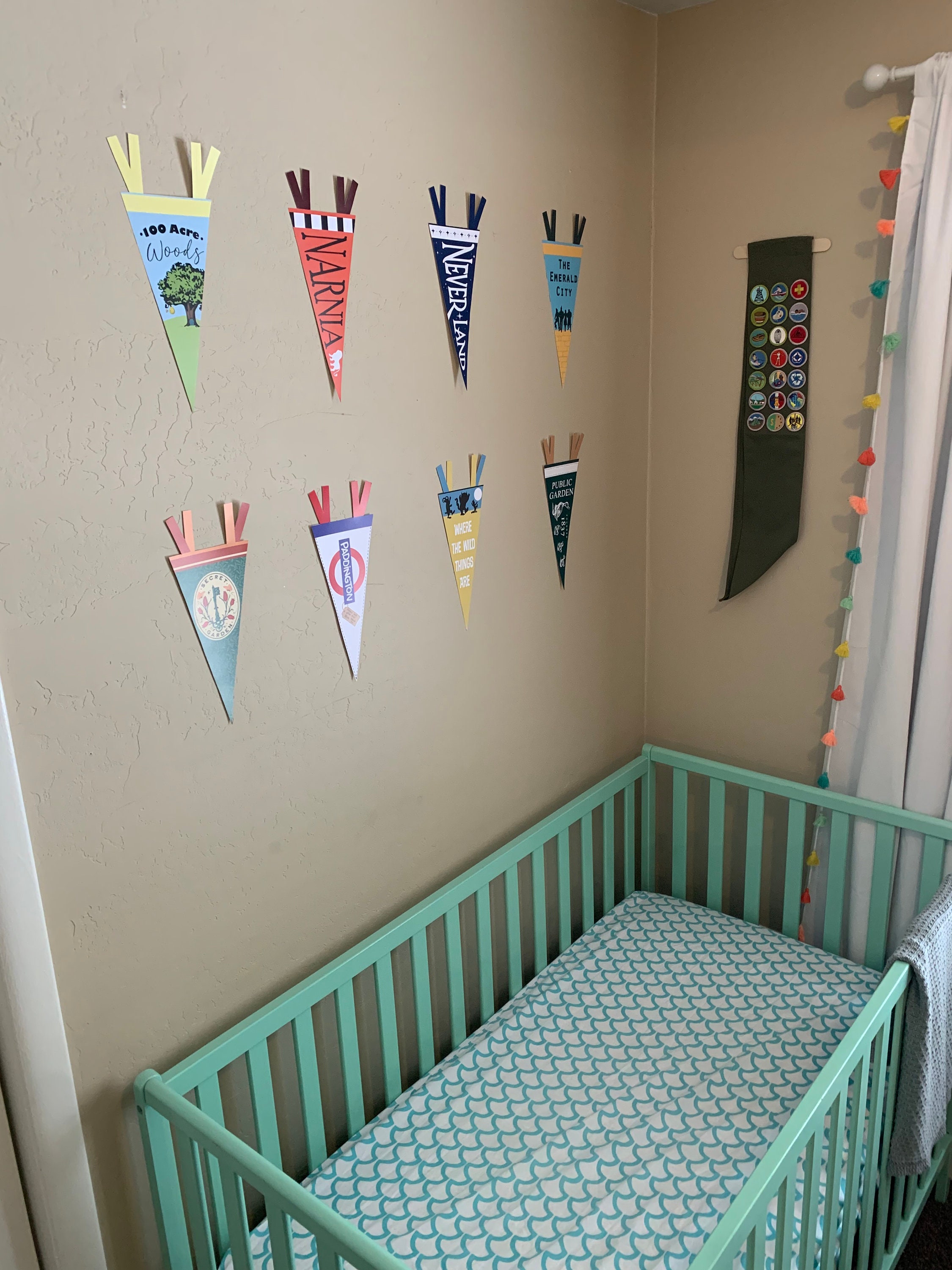 Storybook Vintage Style Pennant Decoration PDF PRINTABLE - Etsy