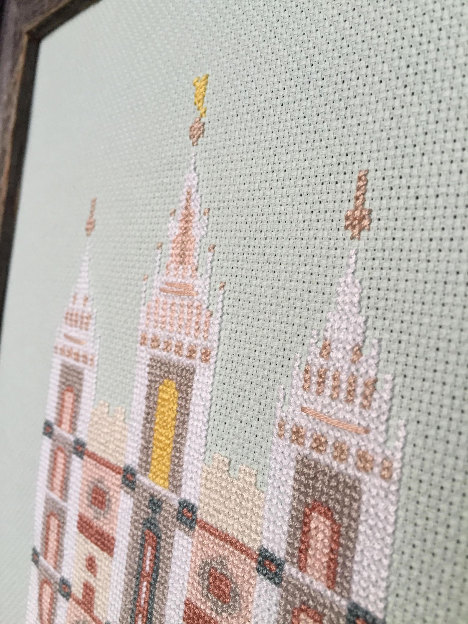 Salt Lake City LDS Temple - Modern Cross Stitch Pattern PDF - Instant ...